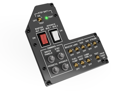 C172 AV Panel CAD & STL | 737DIYSIM