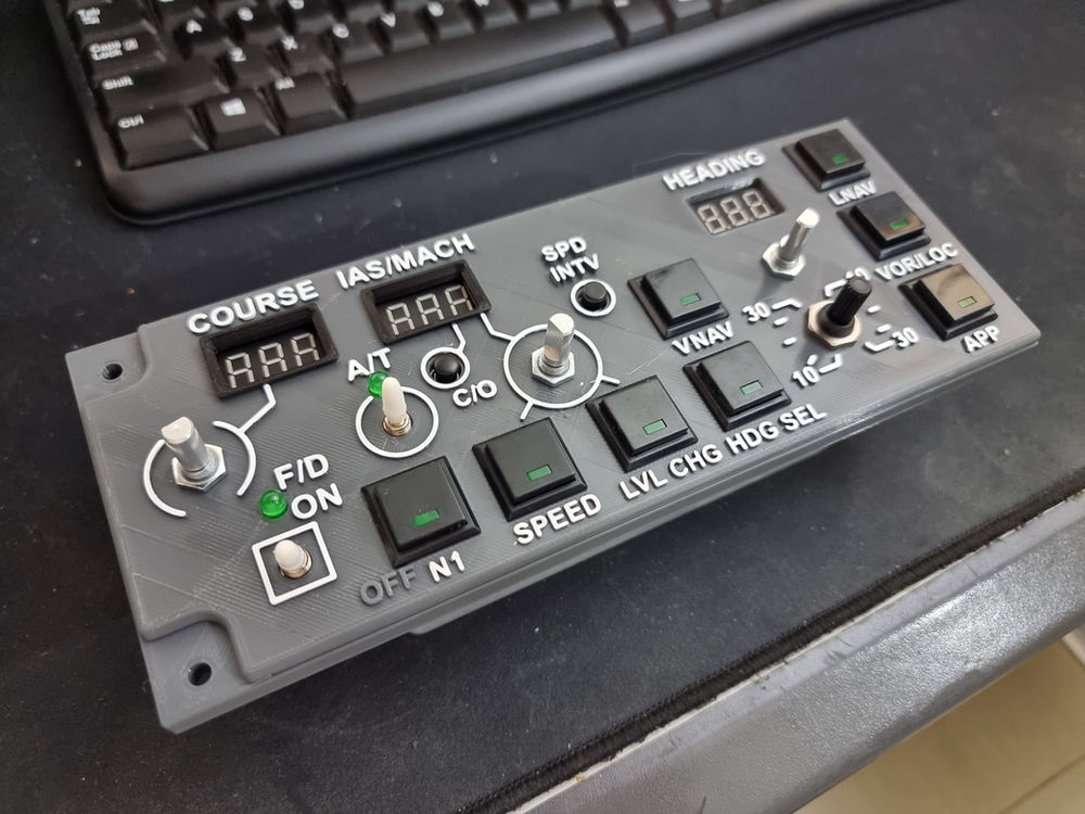 DIY 737 MCP - Hardware - VFR-Flightsimmer - Flusi.info