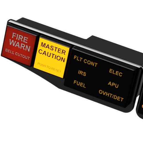 737 Warning Panel CAD Design | 737DIYSIM