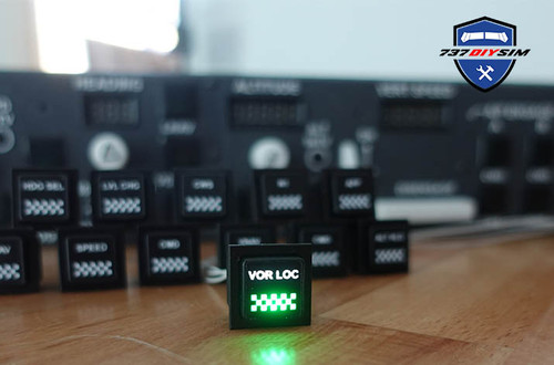 737 MCP Dual colour replica Korry Switch/Button | 737DIYSIM