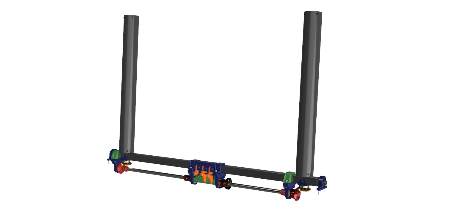 Boeing 737 Dual Control Column, Roll Channel - Metal Gear, adjustable ...