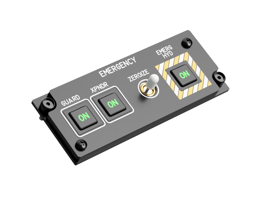 Heli AH-64 Emergency Panel