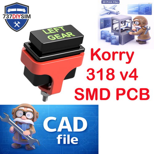 ASC 318 Korry V4 – 3D‑Printed Case & CAD Files | 737DIYSIM
