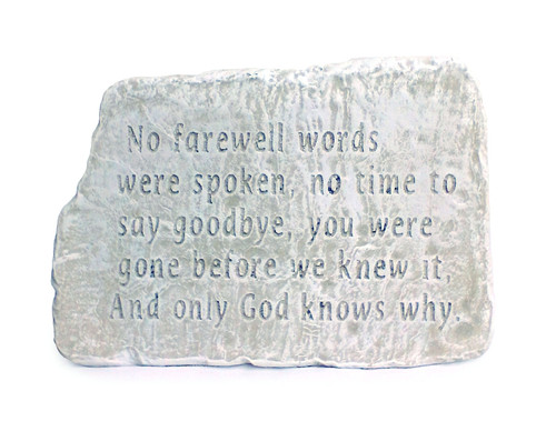 No Farewell Words | Andy's Garden