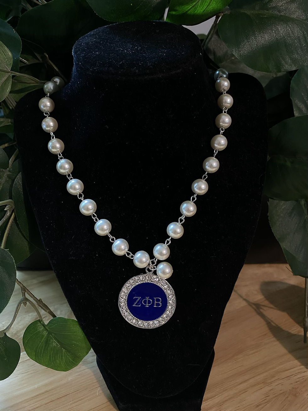 Zeta Phi Beta Necklaces | ilovegreekstuff 2/5