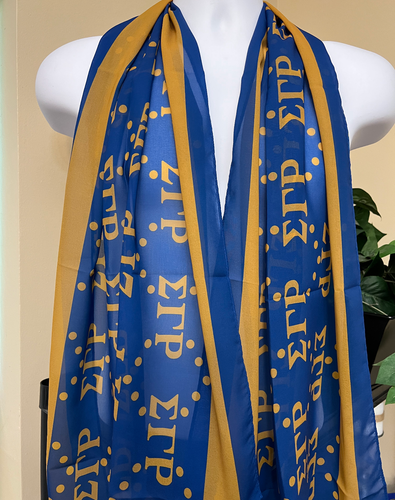 SGRho Letter Scarf (64x17) | ilovegreekstuff