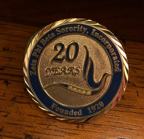 Zeta 20 Year Anniversary Lapel Pin | ilovegreekstuff