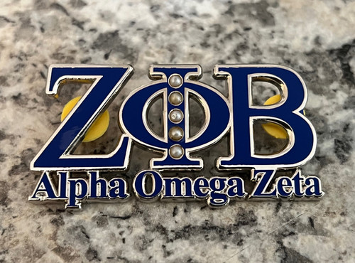 Alpha Omega Zeta Lapel Pin | ilovegreekstuff