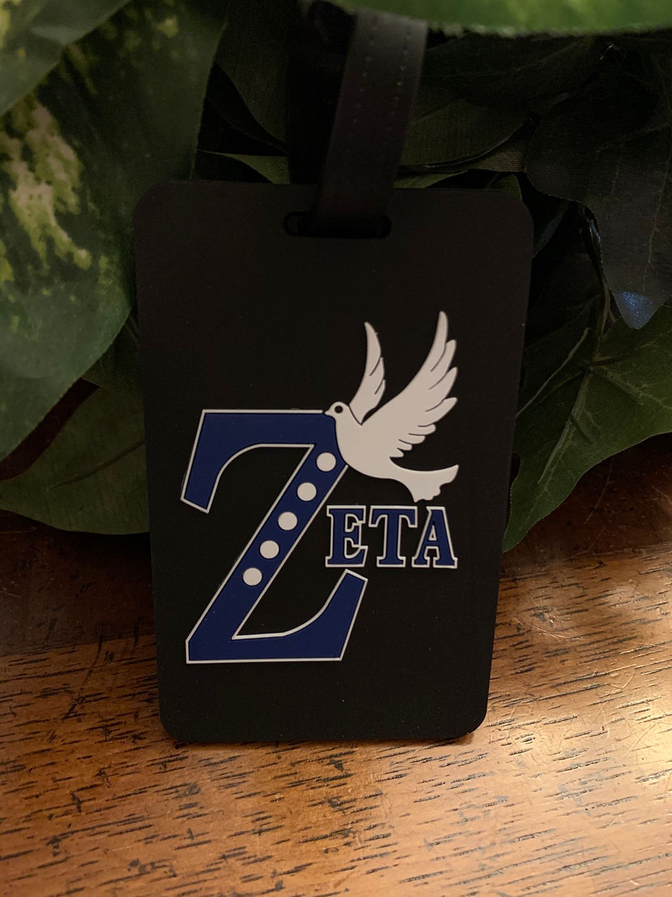 Zeta Phi Beta Luggage Tags | ilovegreekstuff