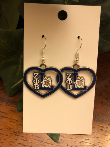 Zeta Life Member Earrings | ilovegreekstuff
