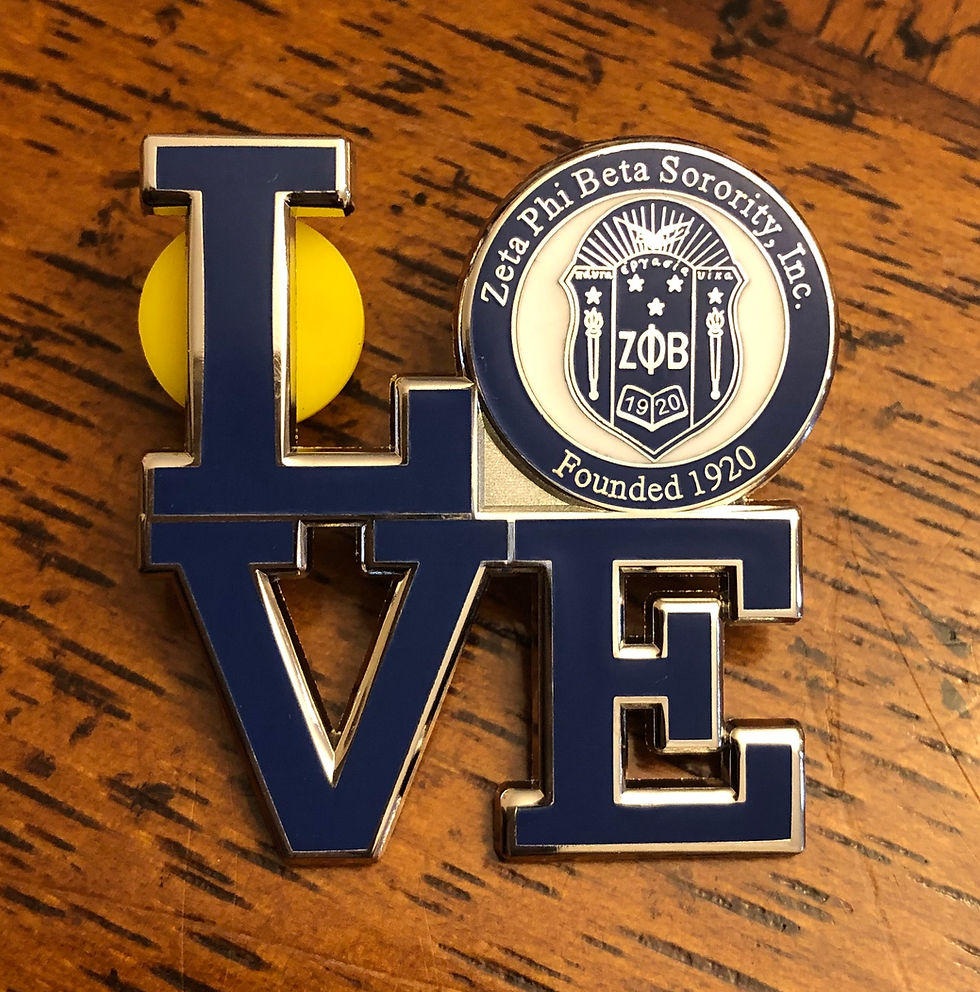 Zeta Love Lapel Pin | ilovegreekstuff