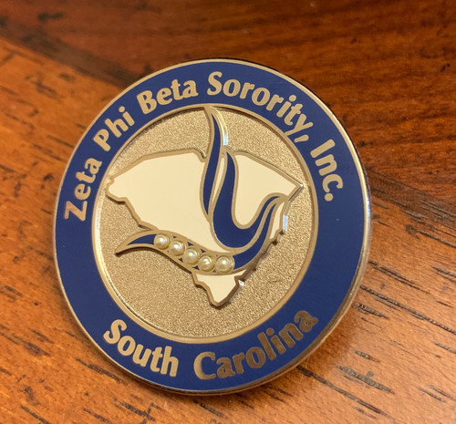 Zeta Phi Beta South Carolina Lapel Pin | ilovegreekstuff