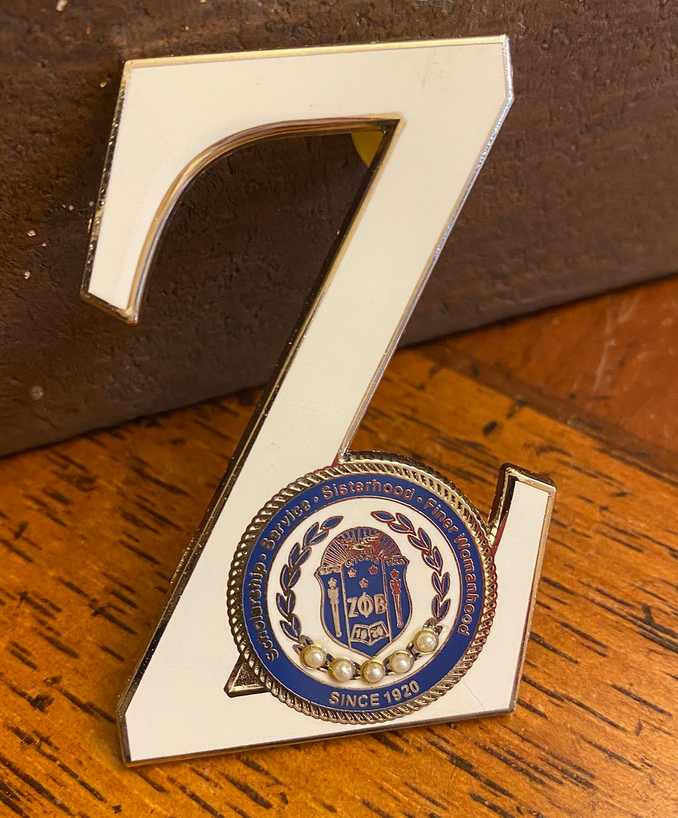 Zeta Executive Shield Z Lapel Pin | ilovegreekstuff