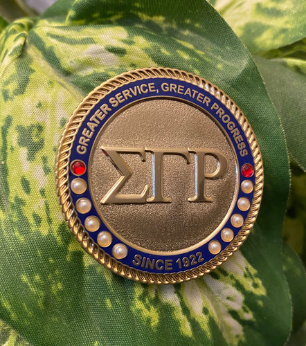 SGRho Gold Letter Executive Lapel Pin | ilovegreekstuff