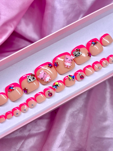 Kitty Toe Press Ons Made to Order | Artemis Cosmeticos
