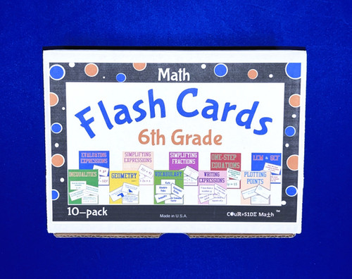 6th Grade Variety Pack | Math Flashcards