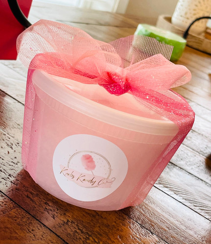 16oz Container of Cotton Candy | Krebs Kandy Co.
