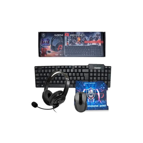 Combo informático (Teclado, mouse, headset y pad) K30 | Tecno Gadget SV