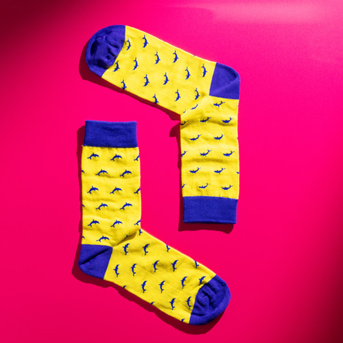 Our "Delightful Dolphin" socks | Persona