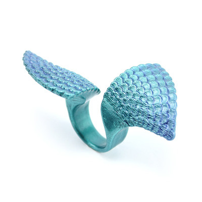 Light Green Wings Ring | danabloom