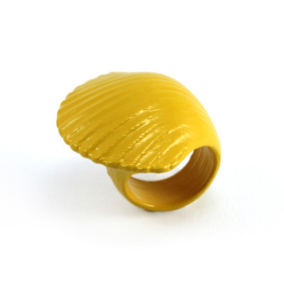 Yellow Shell Ring | danabloom