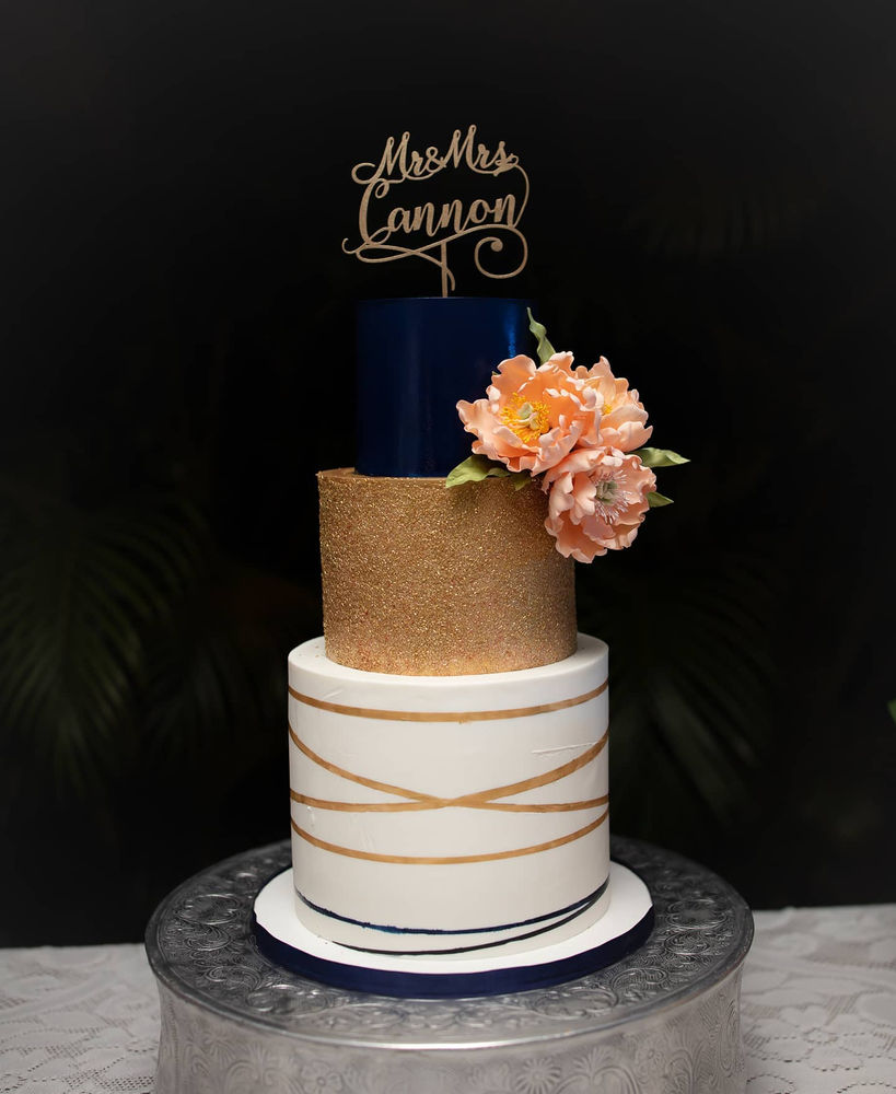 How to spray edible gold dust on a cake