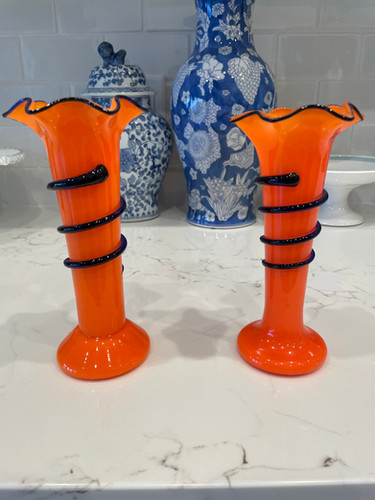 1930’s Loetz tango vases | Regency Revival