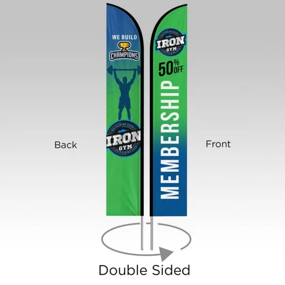 Custom Outdoor Feather Flags | Phase Multimedia