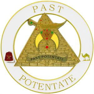 DIE CAST AUTO EMBLEM-PAST POTENTATE | Noble Regalia Co.