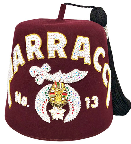 DOUBLE ROW SHRINER FEZ | Noble Regalia Co.