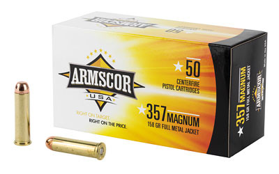 Armscor 357 Magnum 158gr FMJ 50rds Ammunition FAC357-6N | Allsport Performance / Maine Gun Dealer