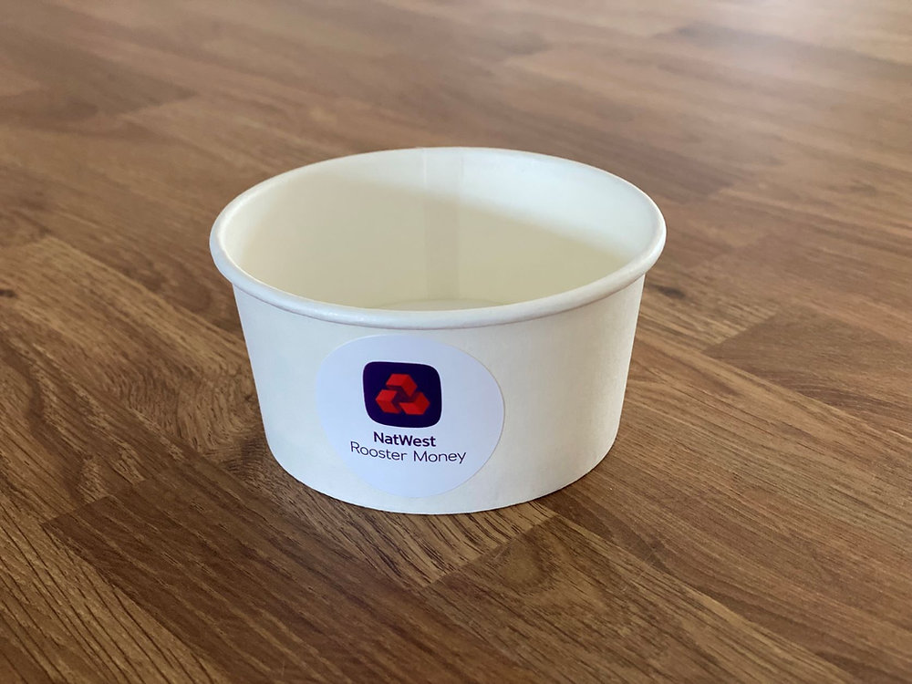 labelled tub branding