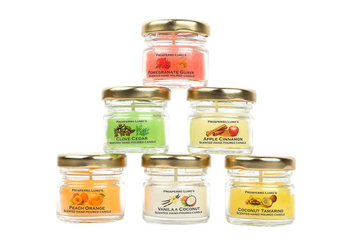 Scented Wax Mini Jar Candles (Set of 6) | Parkash Candles