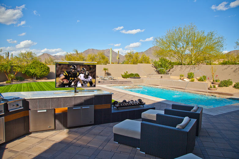 Installing a TV outdoors…