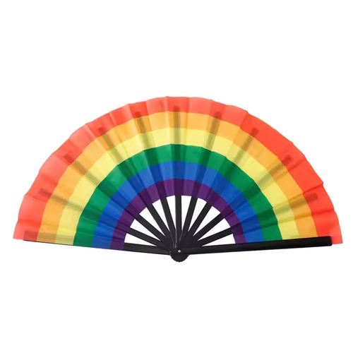 XL Rainbow Hand Fan | 100% Pride