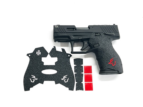 Taurus TX22 Compact Gun Grip Enhancement Gun Parts Kit With Red Inserts ...