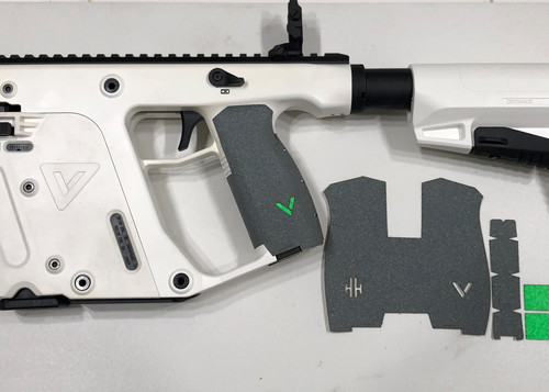 Kriss Vector Gray Textured Rubber Gun Grip Enhancement Gun Part Kit ...