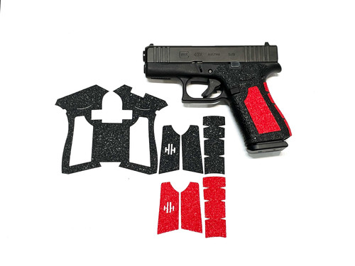 Glock 43X / 48 Textured Rubber / Sandpaper Gun Grips Hybrid Kit ...