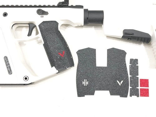 Kriss Vector Gun Grip Enhancement Wrap Kit with Red Insert | HANDLEITGRIPS