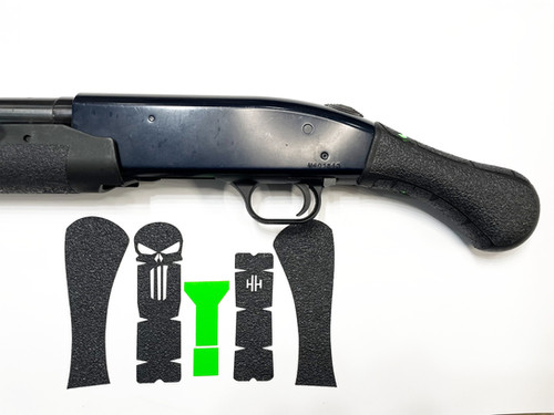 Shockwave Skull Gun Grip Wrap Gun Parts Kit with Neon Green Inserts ...