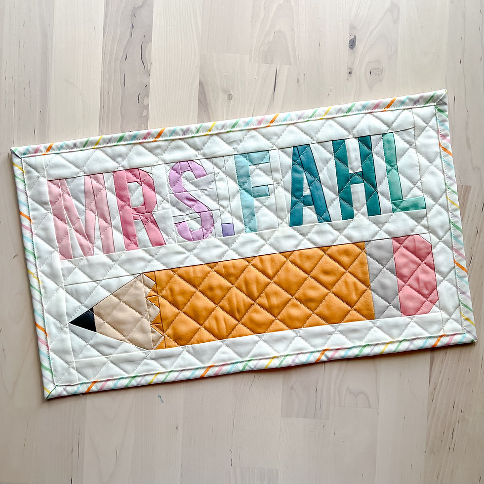 No. 2 Pencil Quilt Block - PDF | Abby Maed