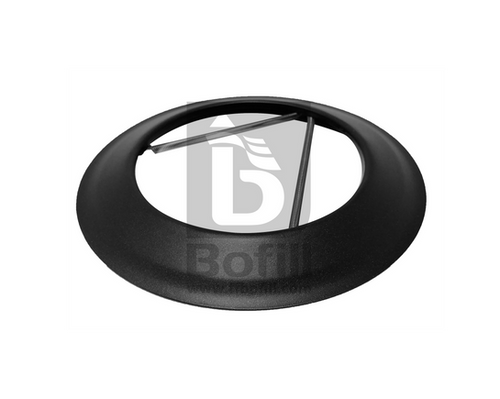 Pellet Pipe 90deg/Straight Rosette Plate Matt Black | Hamco Heating Limited