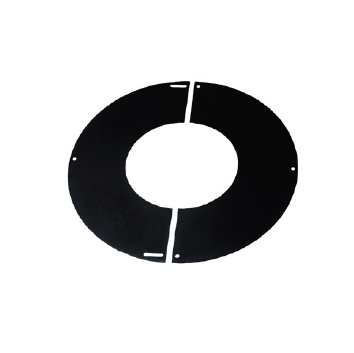 Black Twin Wall Trim Plate Angled 31-45deg | Hamco Heating Limited