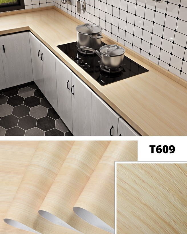 Vinyl Wrap Wood Countertop Singapore | SG Kitchen Countertop Table ...