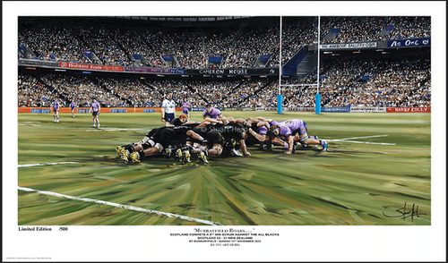 Scotland v New Zealand - Murrayfield Roars | Rugby Artworks