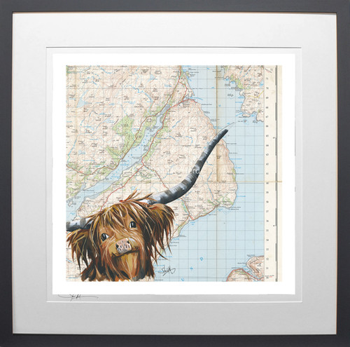 Cheeky Tarbert Highlander - OS Map 1956 | The Harbour Gallery