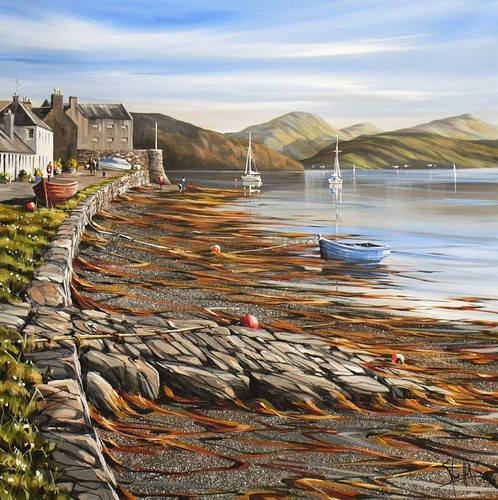 Blue Boat - Inveraray Shore | The Harbour Gallery