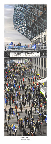 'Game Day' - West Stand, Murrayfield | The Harbour Gallery