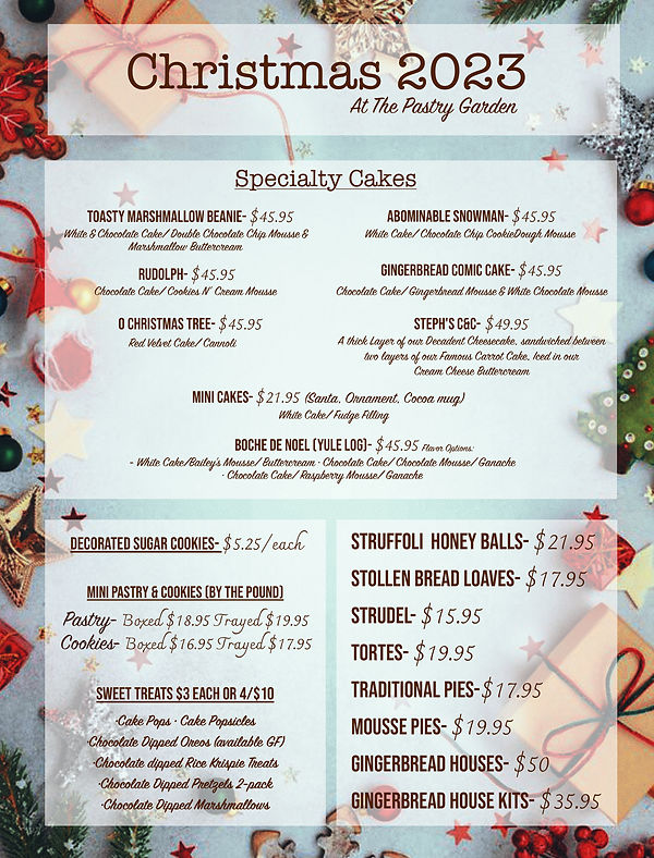 Holiday Specials | United States | Pastry Garden