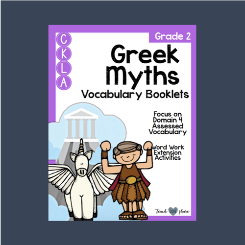 CKLA G2 DOMAIN 4 GREEK MYTHS VOCABULARY ASSESSMENT BOOK | teachloveshare